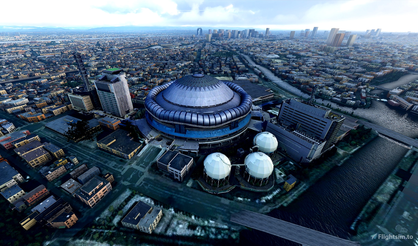 Kyocera Dome Osaka for Microsoft Flight Simulator | MSFS