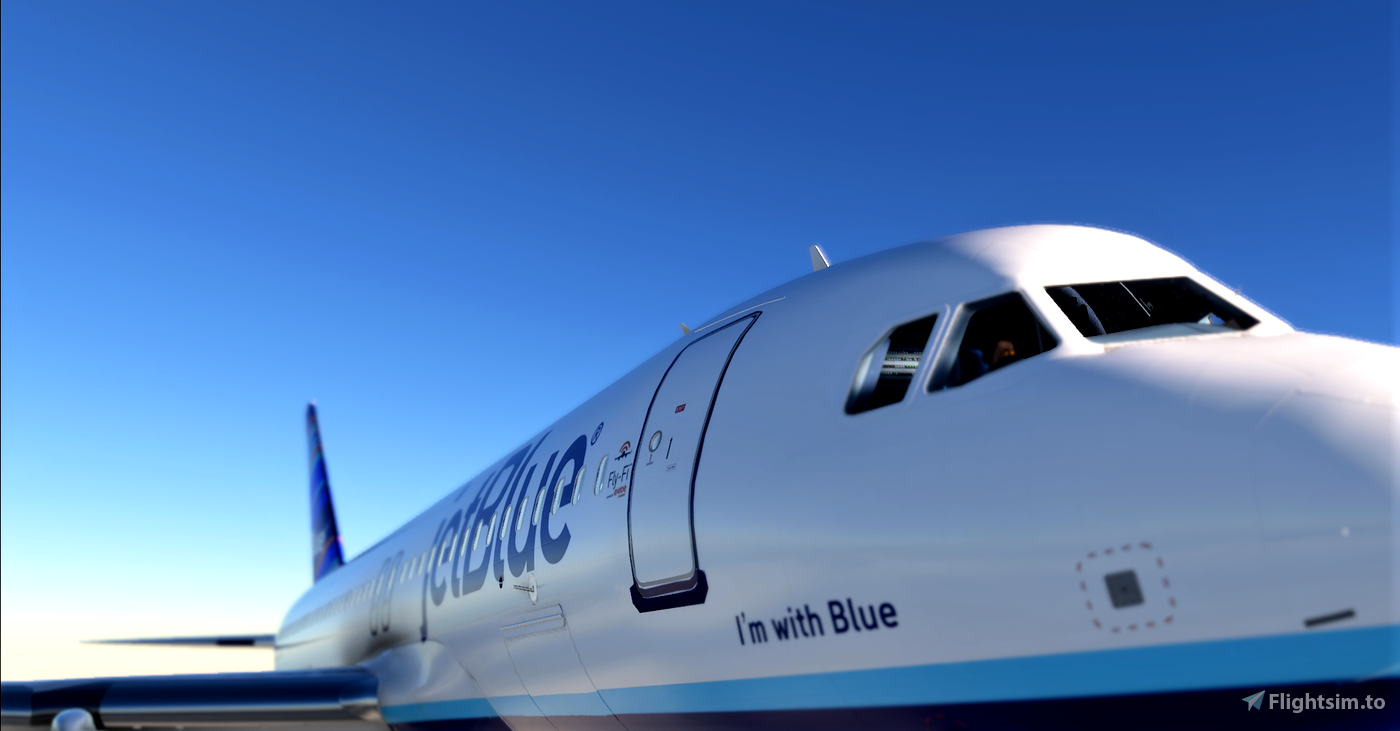 8K textures JetBlue "Barcode" for Microsoft Flight Simulator | MSFS
