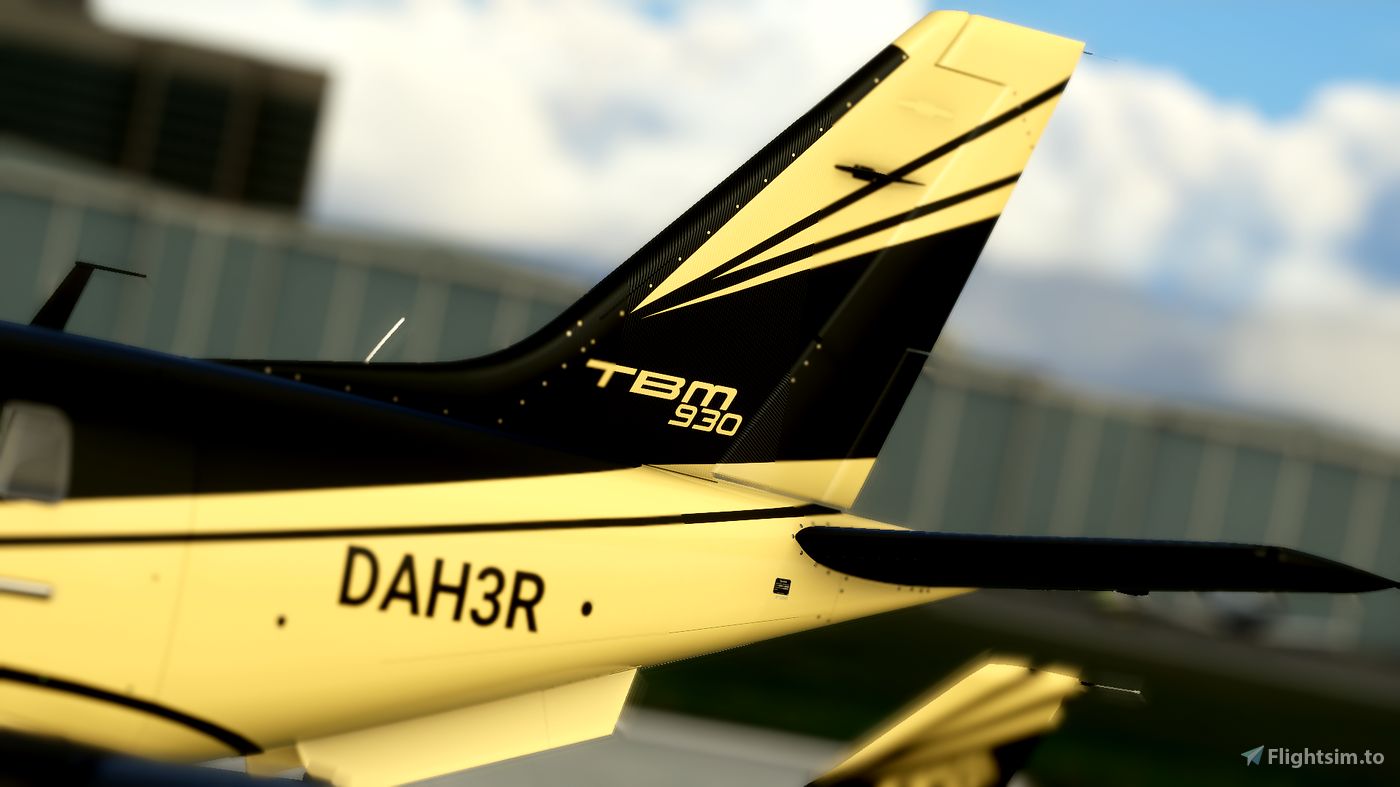 TBM 930 - Carbon Gold [ 4K | 2K ] for Microsoft Flight Simulator | MSFS