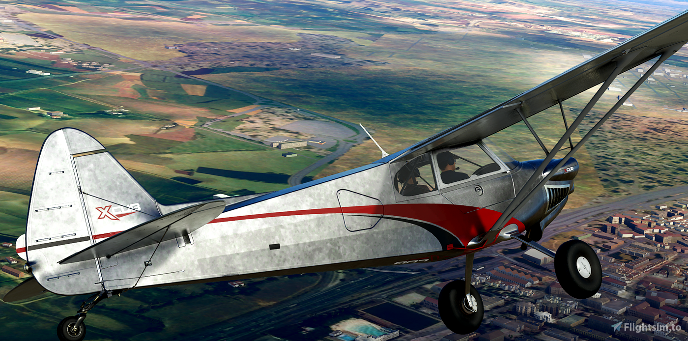 X-Cub Galvanised Bare Steel for Microsoft Flight Simulator | MSFS