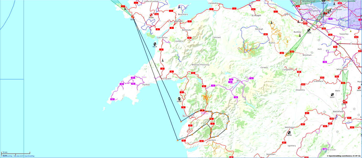 Mach Loop - Low Flying Area 7 (RAF/USAF), Wales, Snowdonia, UK (Flight ...