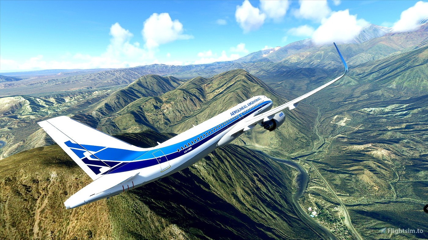 Aerolíneas Argentinas 8k (Retro Livery) for Microsoft Flight Simulator ...