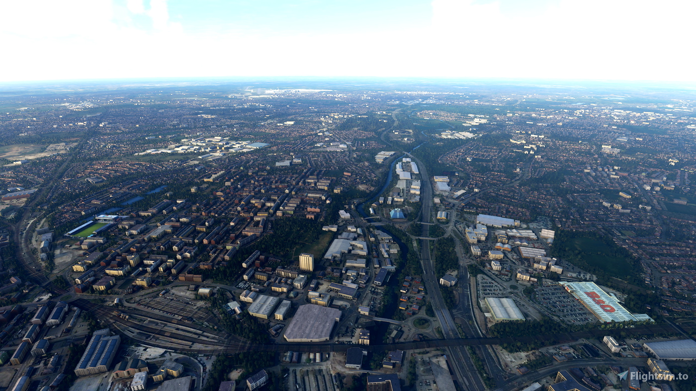 Manchester (EGCC) Approach Landmarks for Microsoft Flight Simulator | MSFS