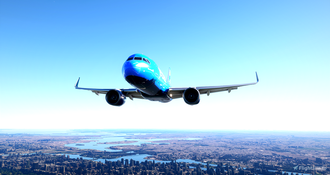 8K textures JetBlue "Bluericua" for Microsoft Flight Simulator | MSFS