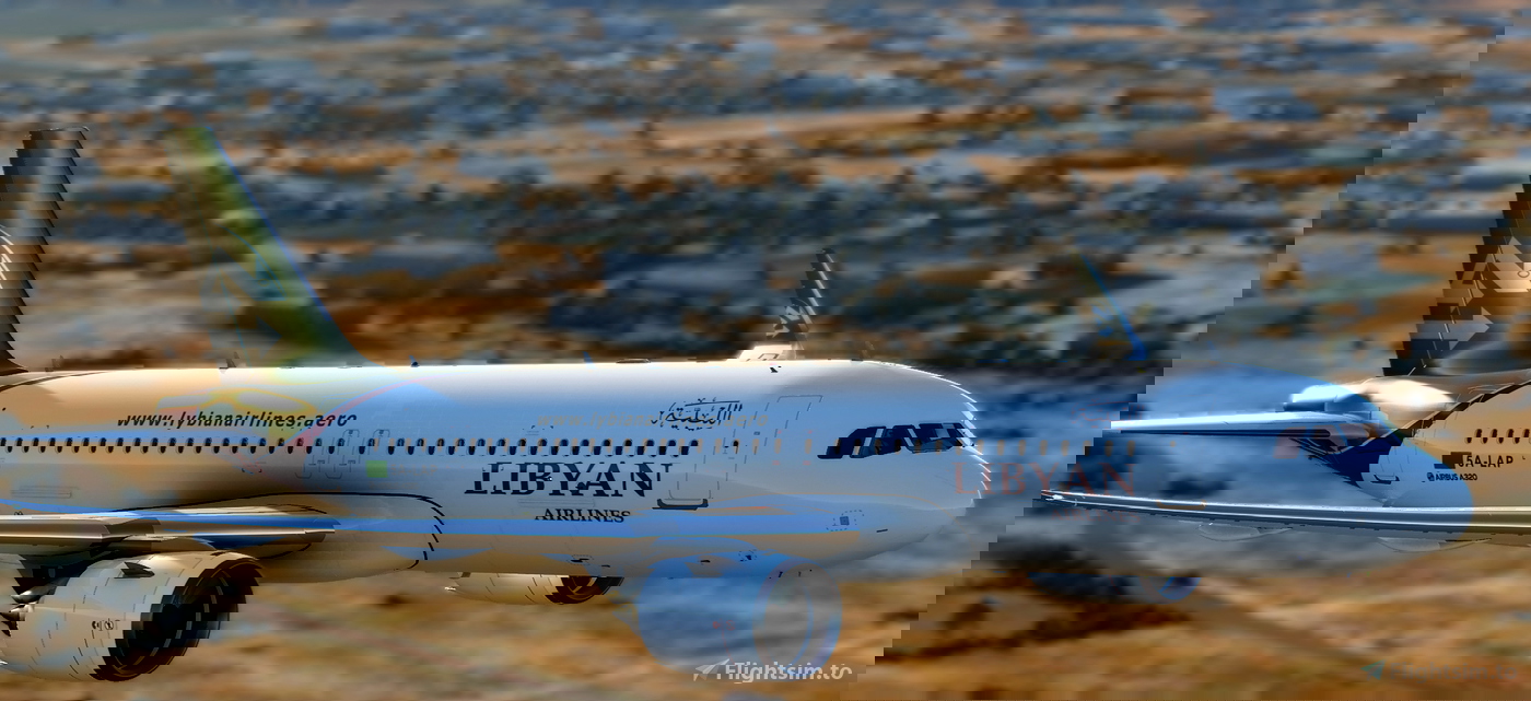 Libyan Airlines - pre2011/old Libyan flag [patch 5] for Microsoft Flight Simulator | MSFS