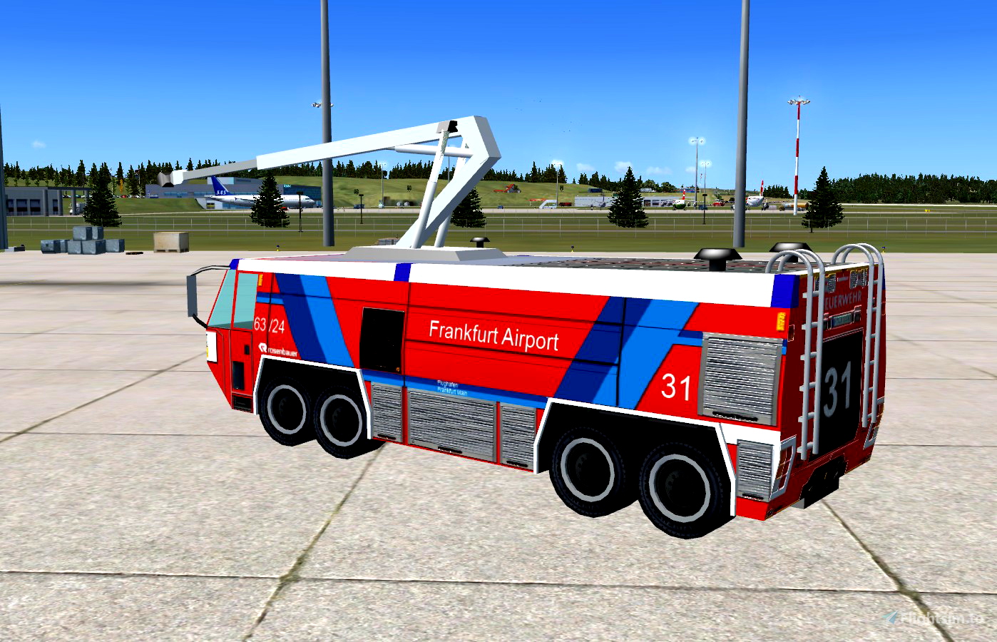 Aiport Fire Truck Simba for Microsoft Flight Simulator | MSFS