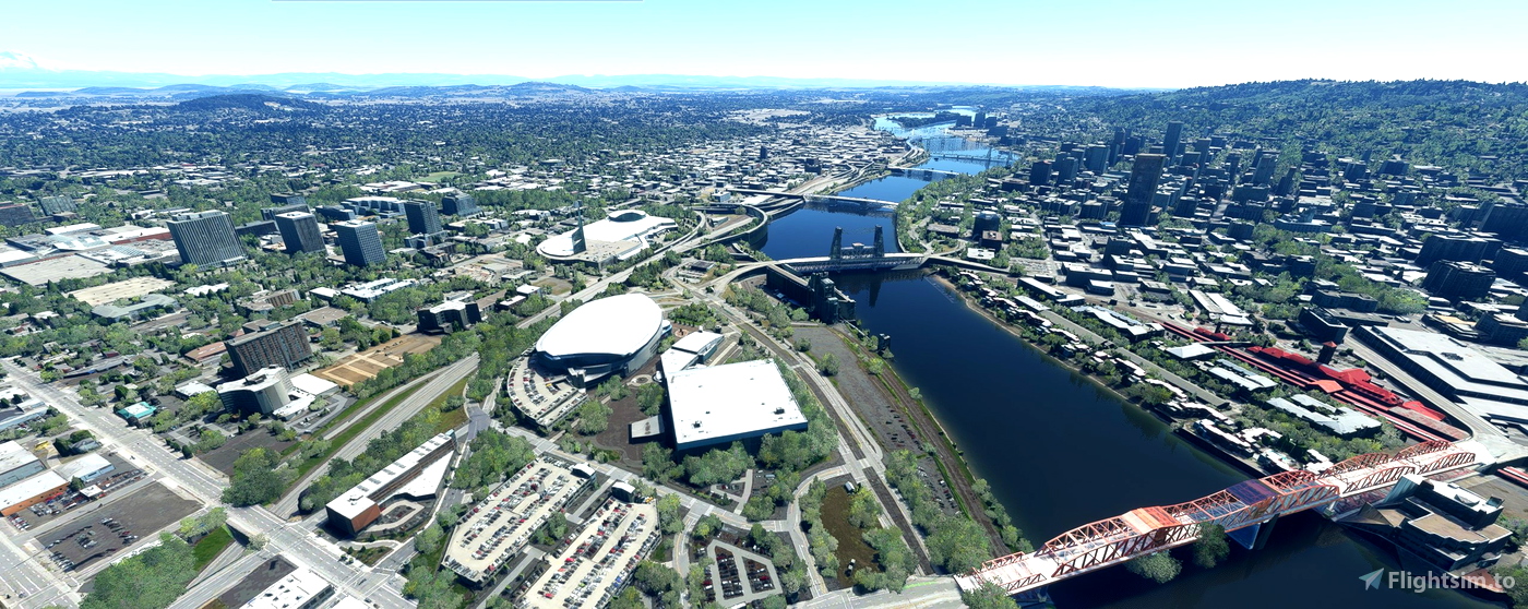Portland OR Bridges V1.3.1 for Microsoft Flight Simulator | MSFS
