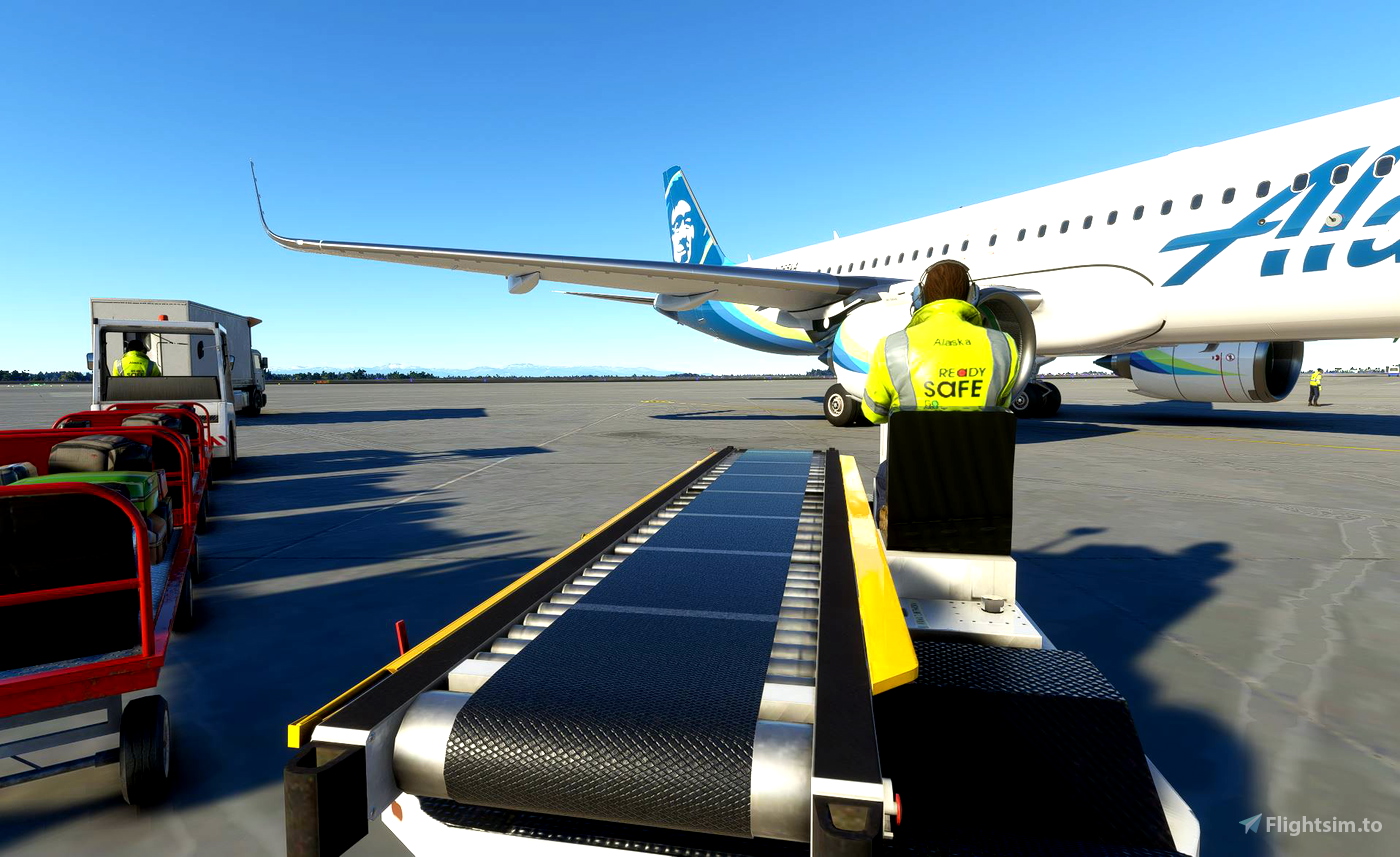 Alaska Airlines "Ready Safe Go" Ground Handling Uniform for Microsoft ...