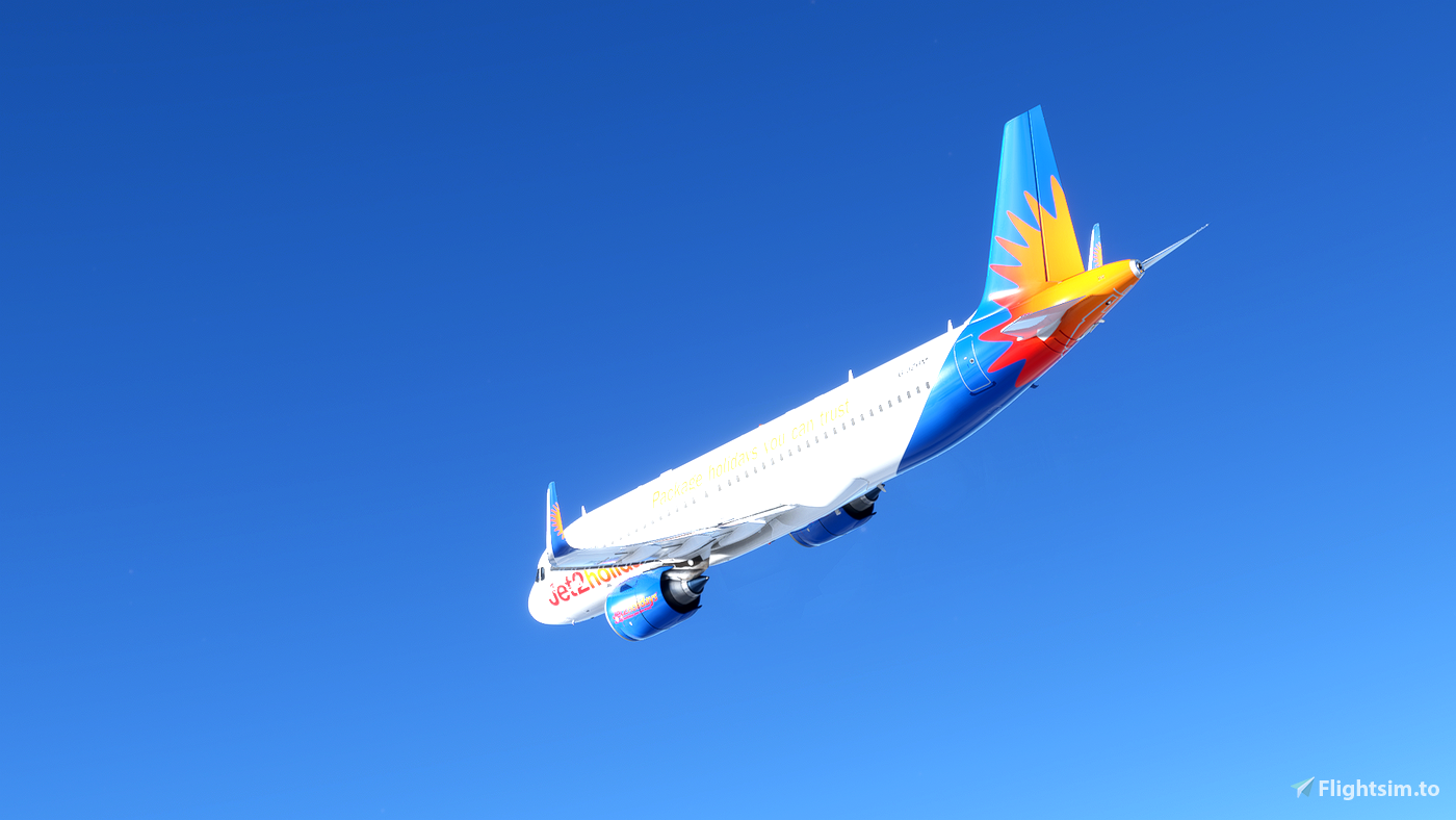 Jet2Holidays A320neo Livery for Microsoft Flight Simulator | MSFS