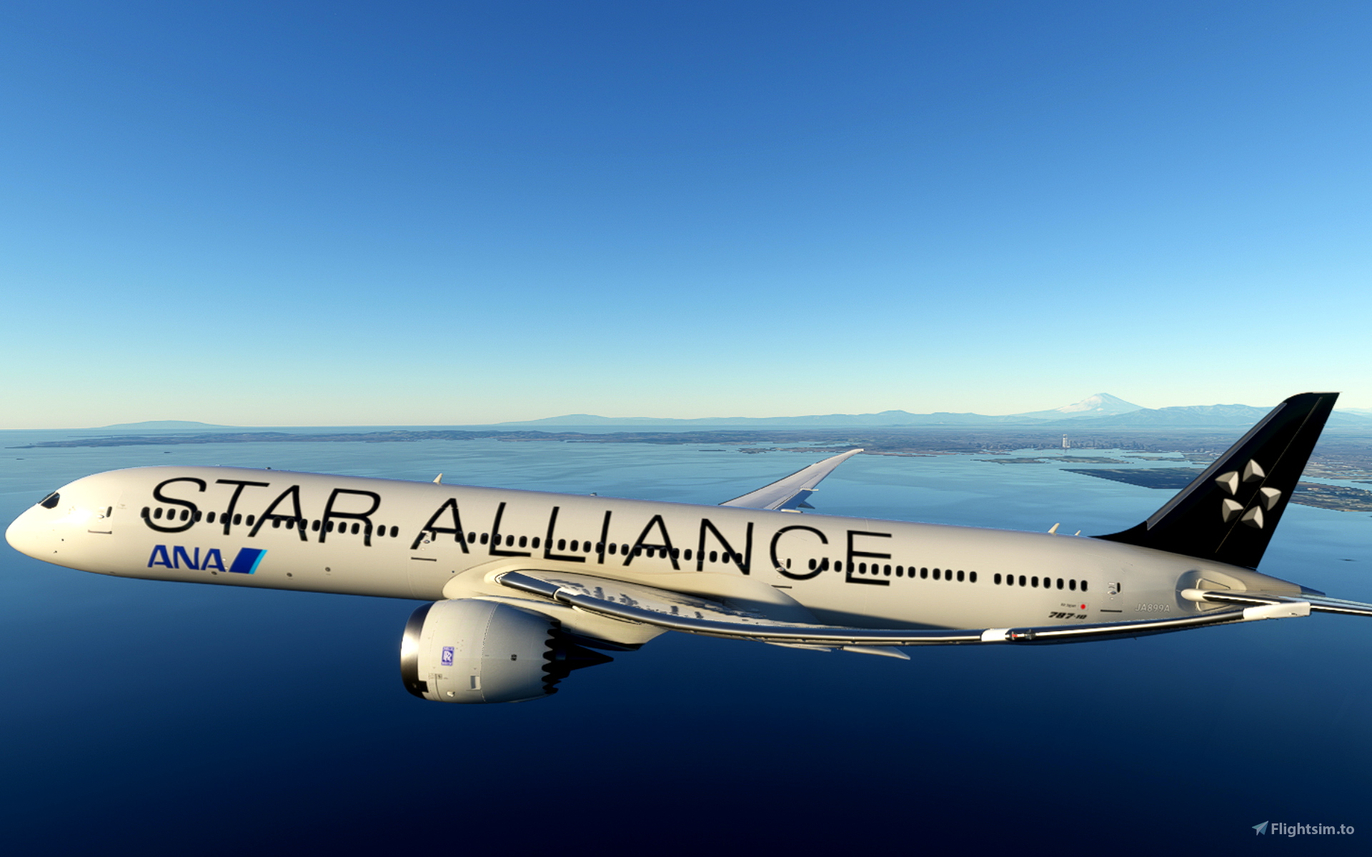 ANA (Star Alliance) 787-10 [4K] » Microsoft Flight Simulator