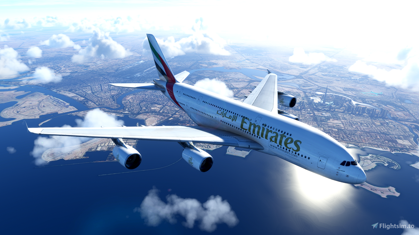 Airbus A380-800 Emirates for Microsoft Flight Simulator | MSFS