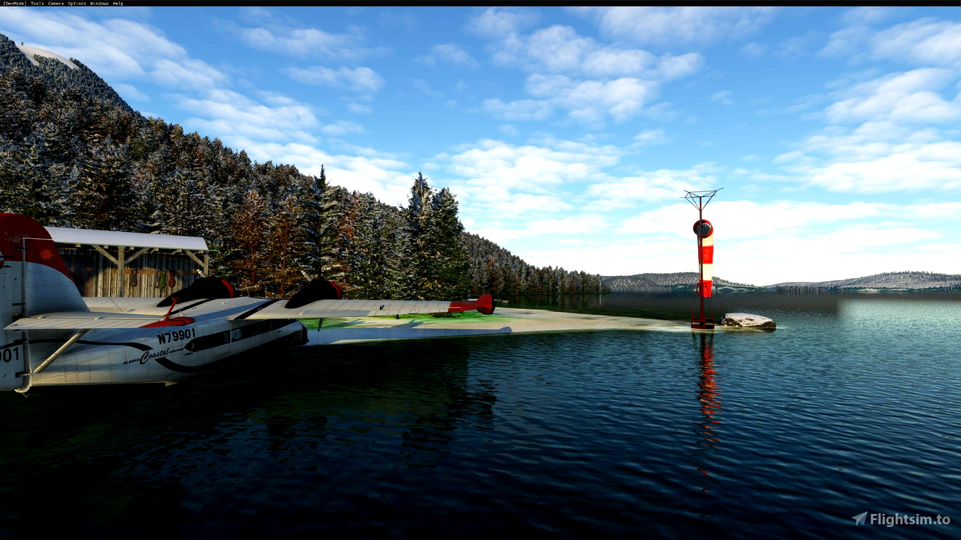 Blue Fox Bay Cabin seaplane base (BFB), Afognak island, Kodiak, Alaska ...