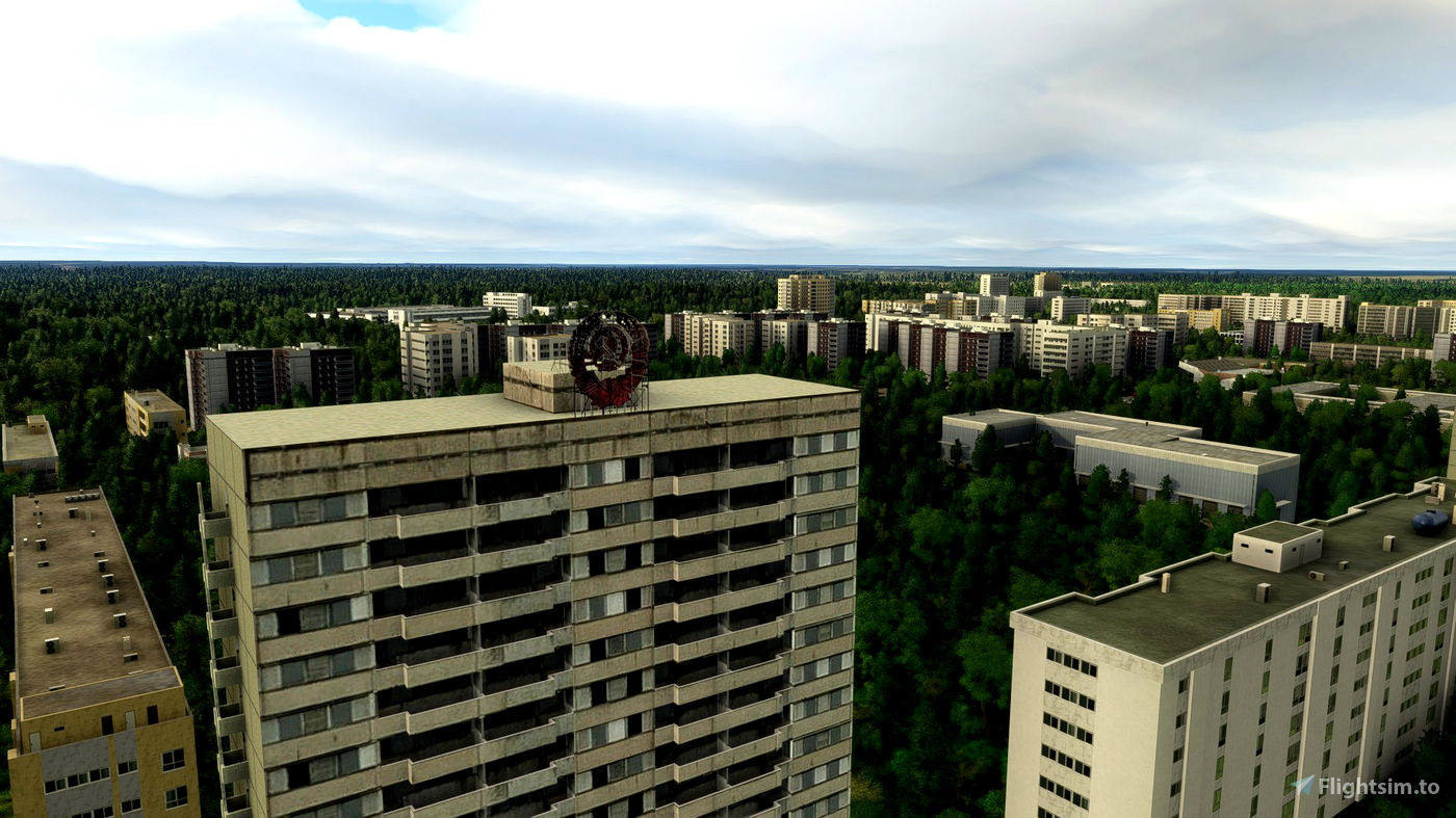Chernobyl NPP and Pripyat town for Microsoft Flight Simulator | MSFS