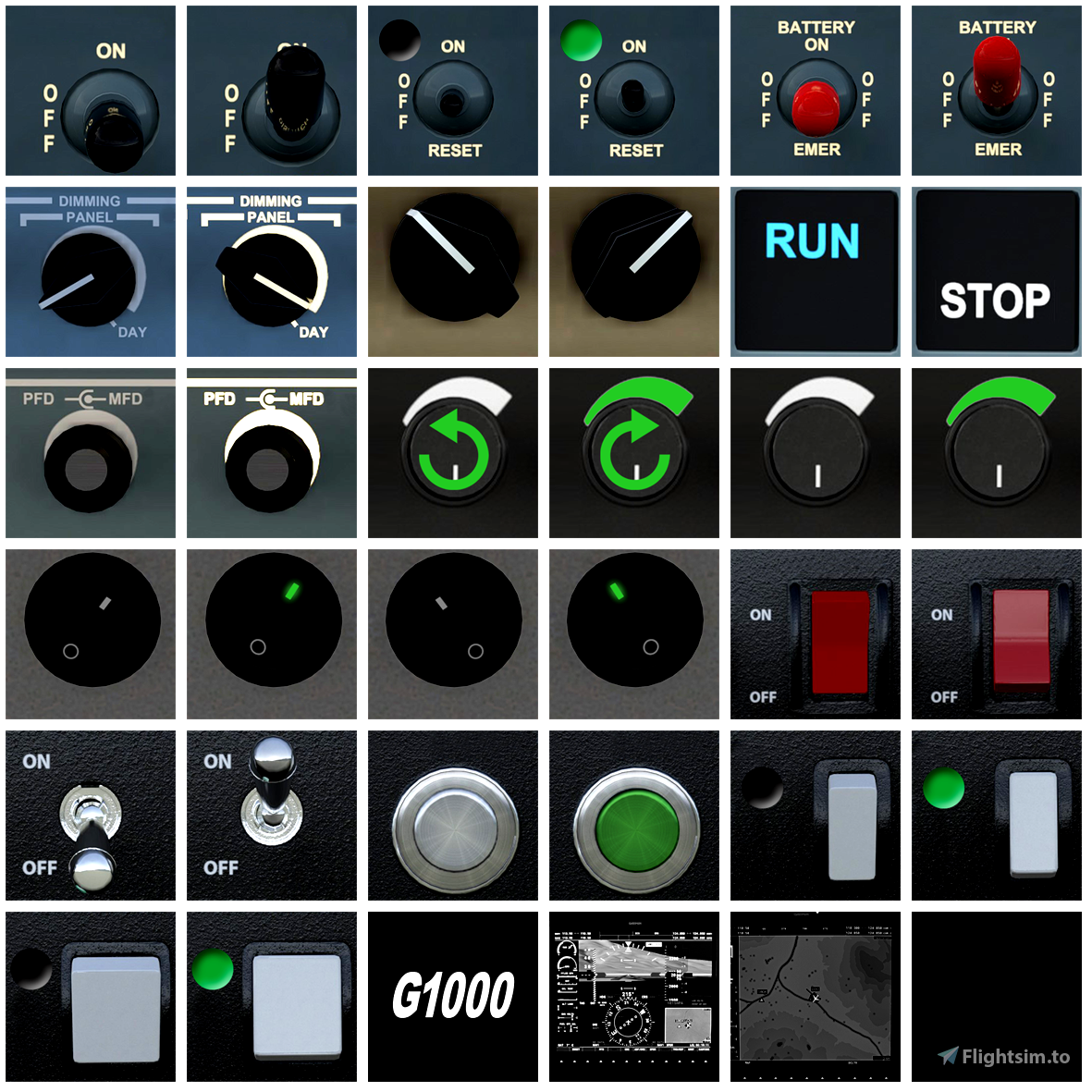 Icon Pack for Elgato StreamDeck » Microsoft Flight Simulator