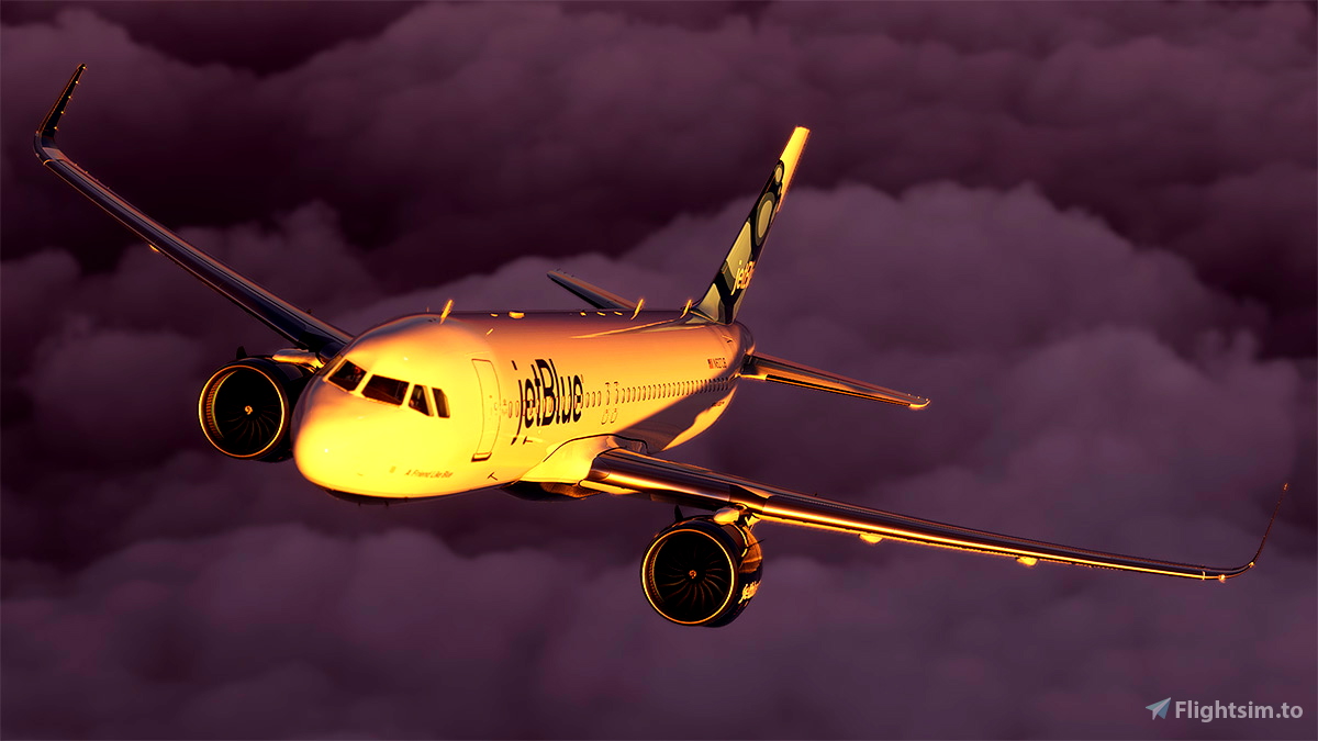 [A32NX] Jetblue A320neo blueberries tail N627JB(8k) for Microsoft ...