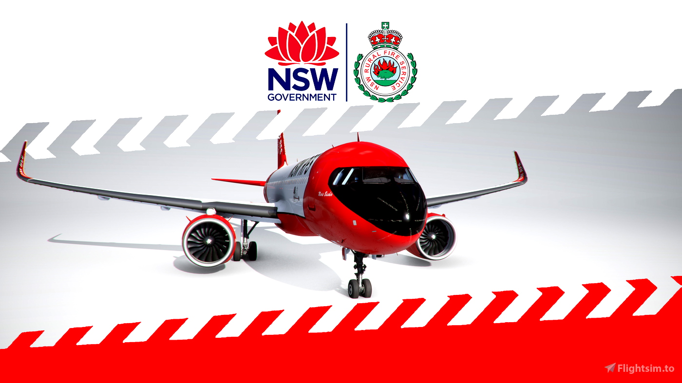 NSW Rural Fire Service (RFS) Water Bomber A320 Livery for Microsoft ...