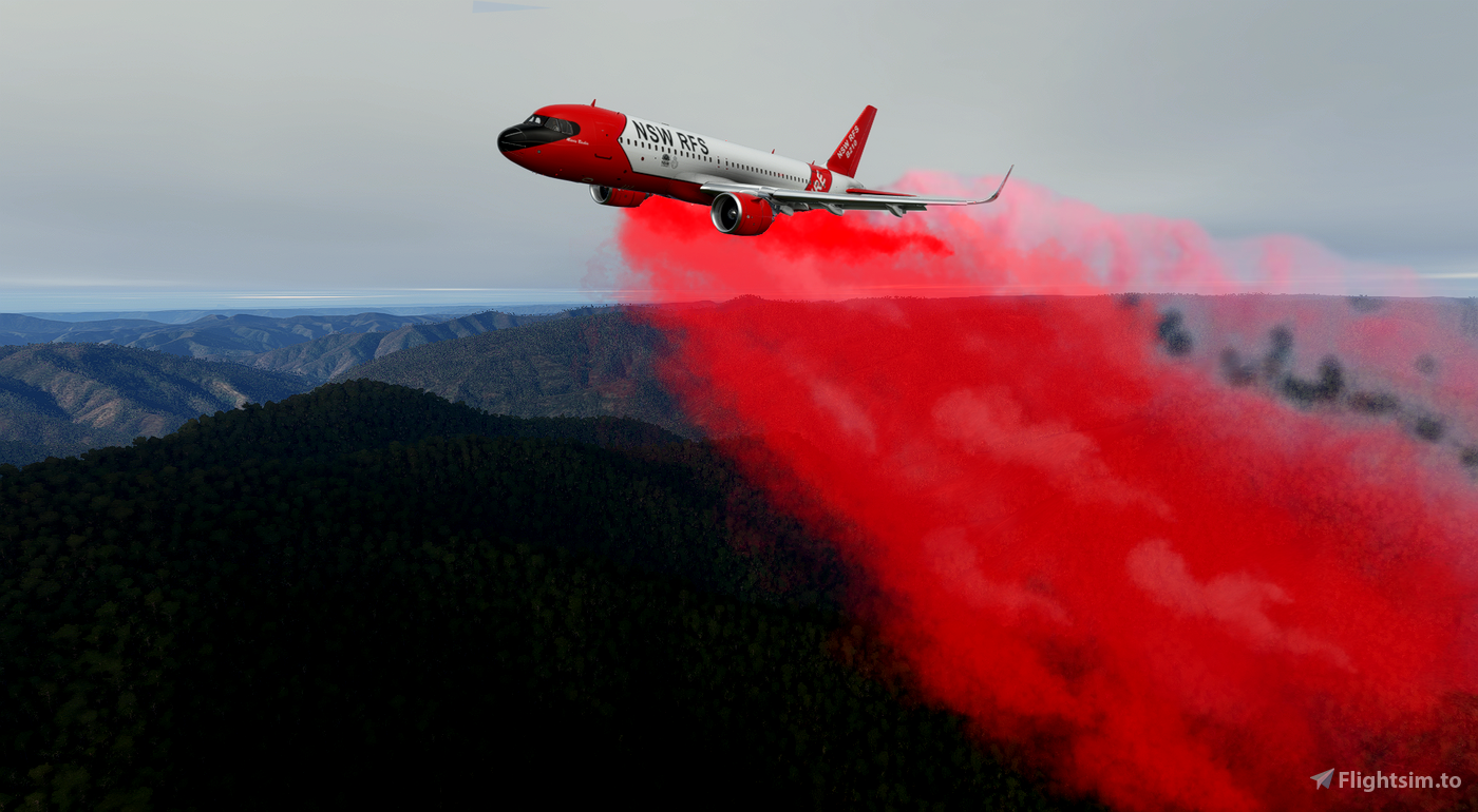 NSW Rural Fire Service (RFS) Water Bomber A320 Livery for Microsoft ...