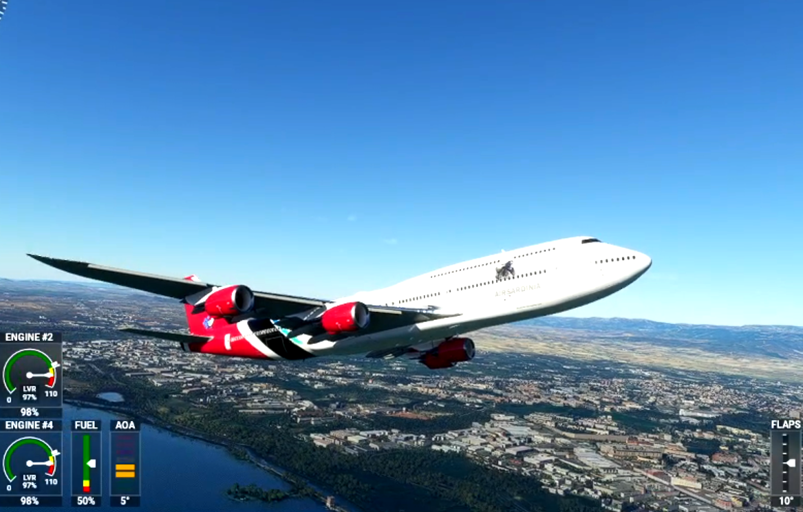 Boeing 747-800i Livery for Airsardinia Virtual Airline for Microsoft ...