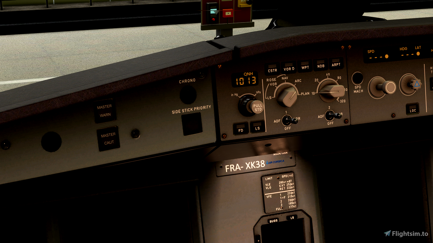 AIR CORSICA Selcal Code Plate for A32NX for Microsoft Flight Simulator ...