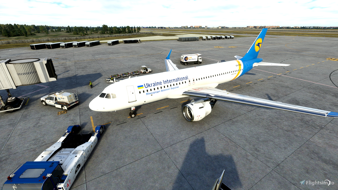 Ukraine International A320 4k livery (correct colours & text placement ...
