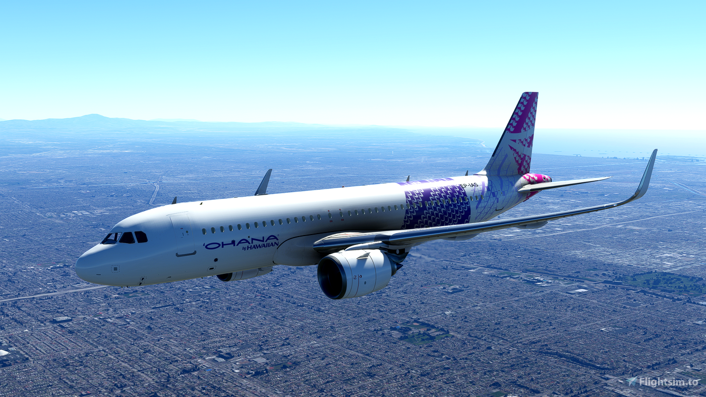 Ohana by Hawaiian A320 Neo - 8K pour Microsoft Flight Simulator | MSFS