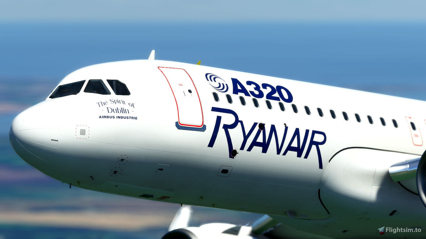 A320 Ryanair "Spirit of Dublin" Airbus House Colours for Microsoft ...