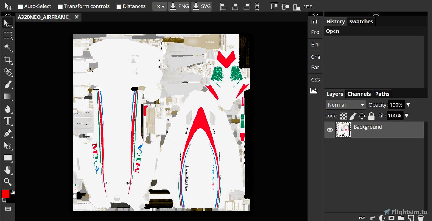 A320neo Paint Kit for Microsoft Flight Simulator | MSFS
