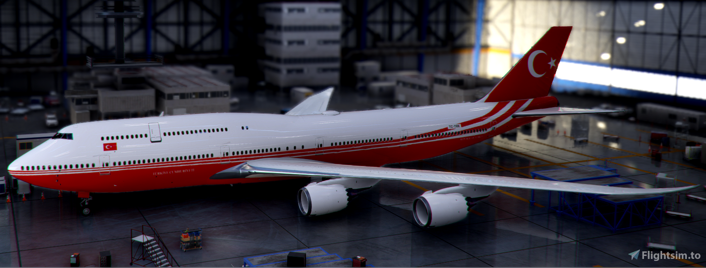 Boeing 747-8 BBJ Turkish Government (4k) - no mirroring a oldalon ...