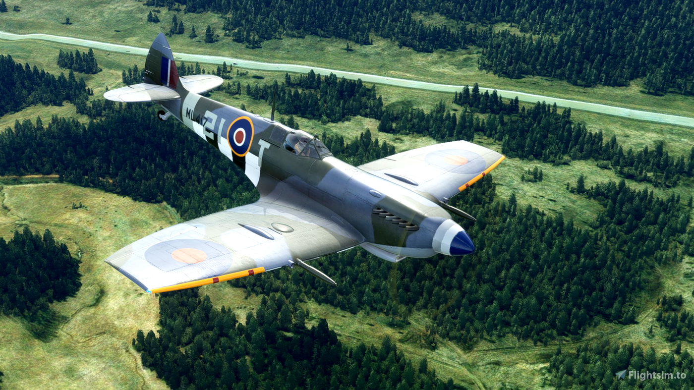 Flying Irons Spitfire IXc ML417 21-T » Microsoft Flight Simulator