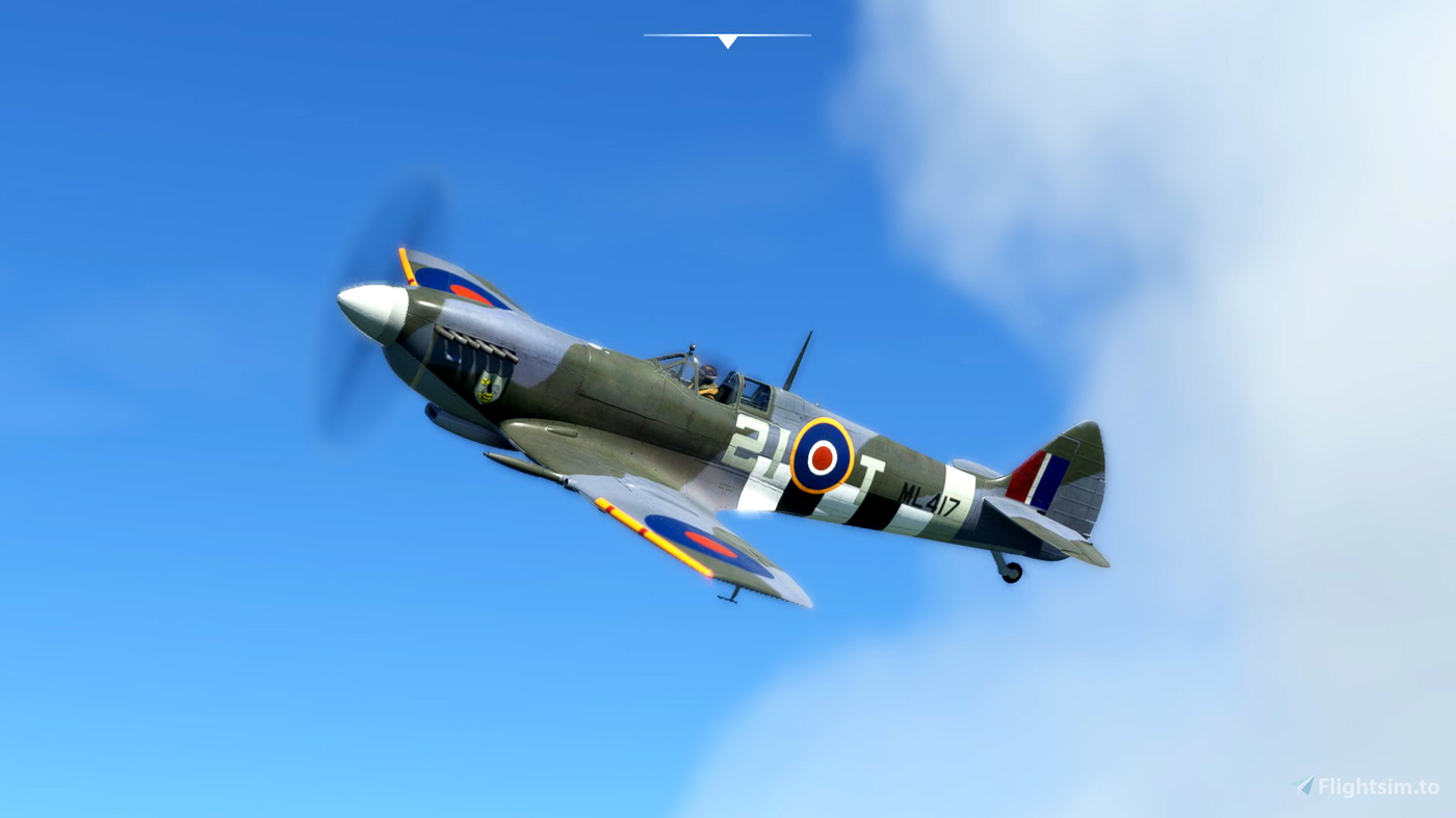Flying Irons Spitfire IXc ML417 21-T » Microsoft Flight Simulator
