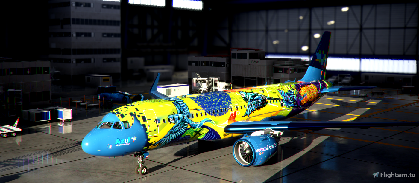 Airbus A320neo fictional Azul "Ararinha Azul" livery 4K for Microsoft ...