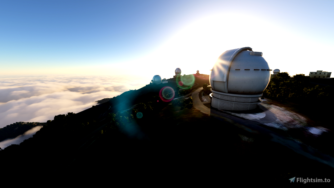 La Palma and Tenerife Observatories for Microsoft Flight Simulator | MSFS