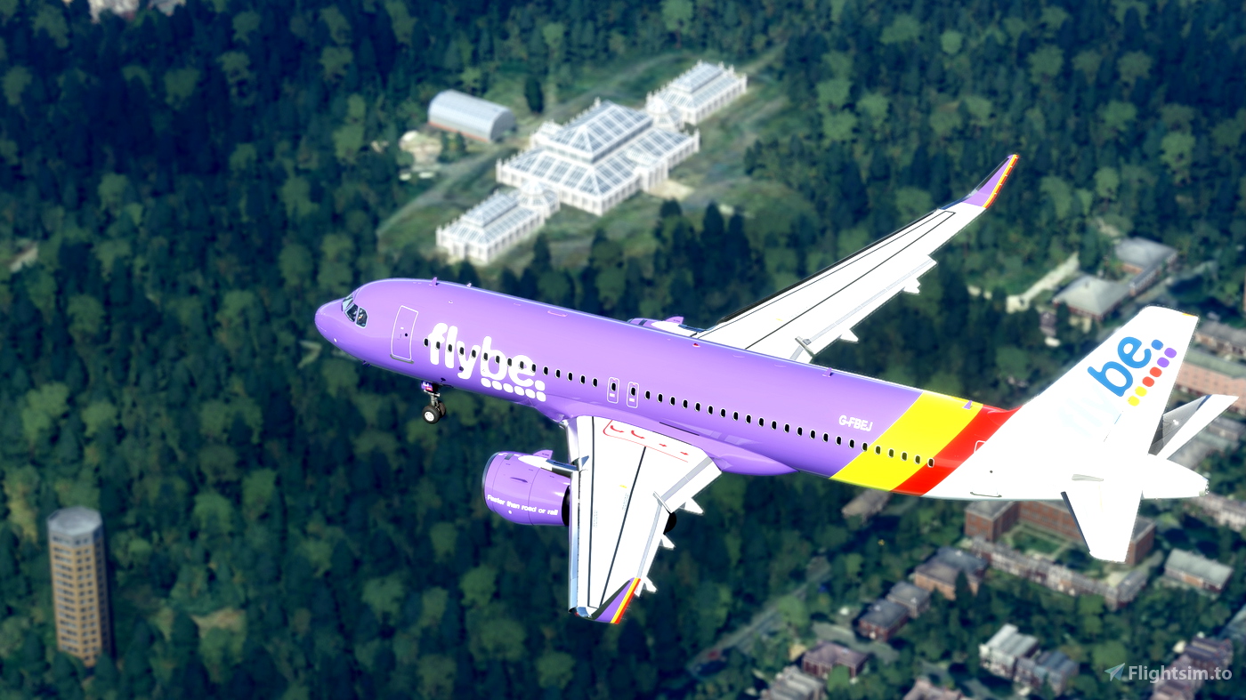 Airbus A320neo Flybe (Purple Livery) - 8K voor Microsoft Flight ...