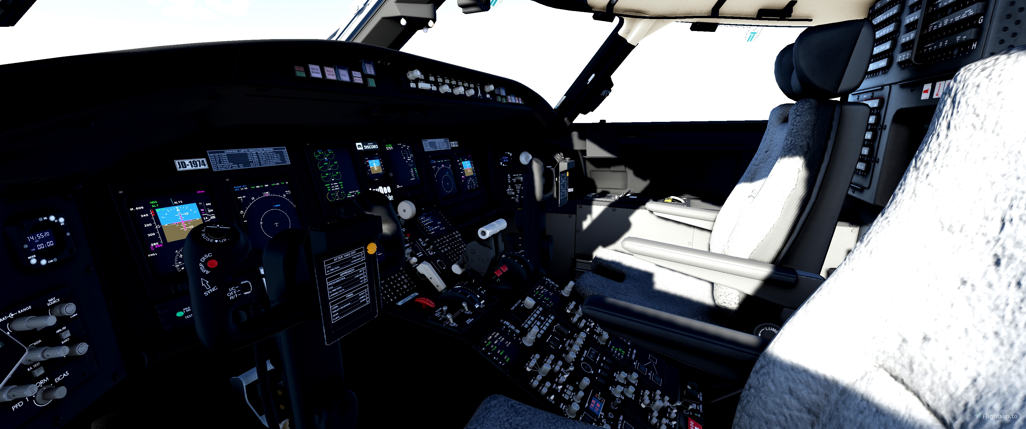 JD´s CRJ 700 Cockpit Black Creme » Microsoft Flight Simulator