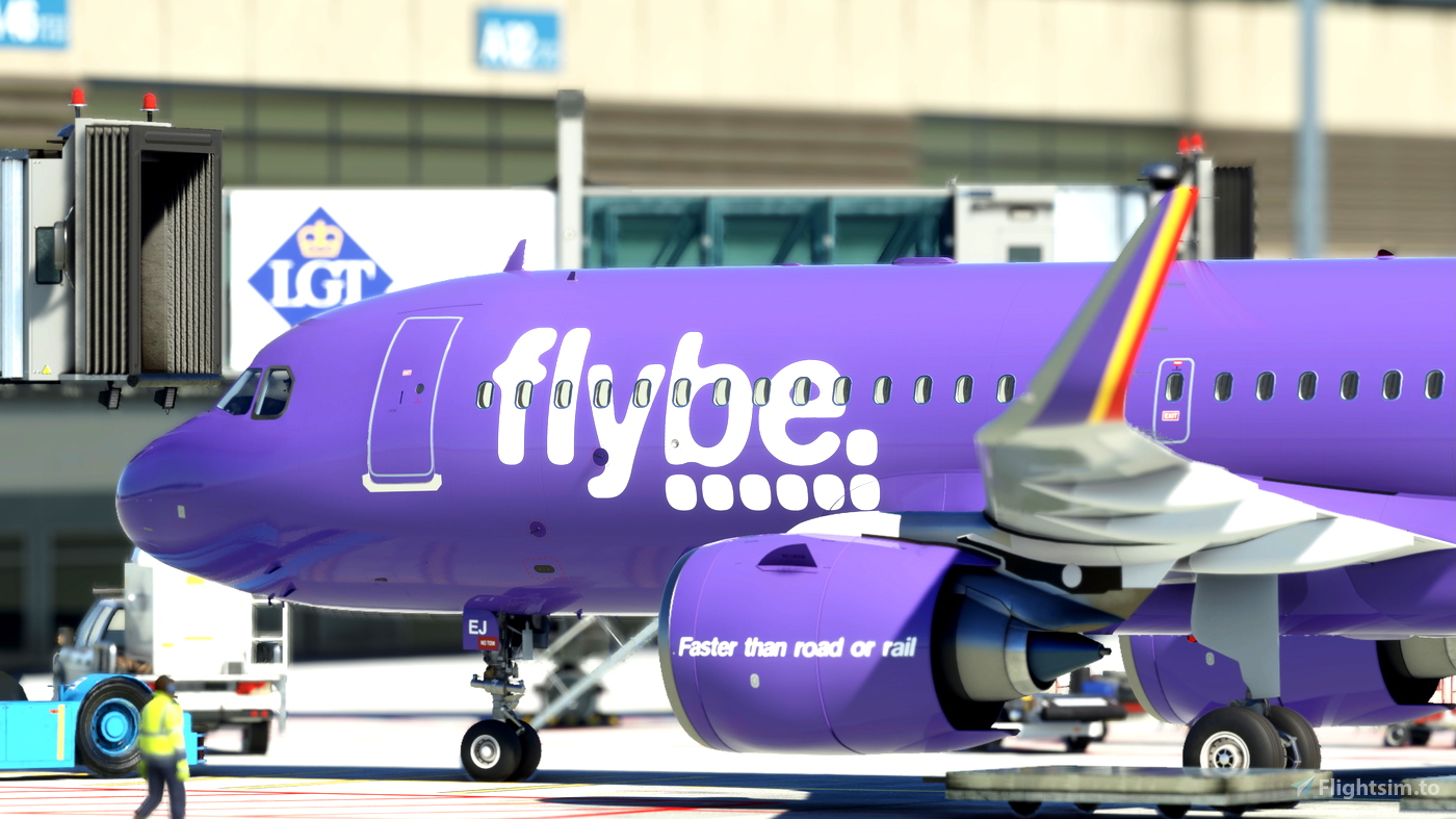 FBW A32NX - Airbus A320neo Flybe (Purple Livery) - 8K for Microsoft ...