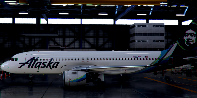[A32NX] Airbus A320neo Alaska Airlines N362VA in 8k for Microsoft ...