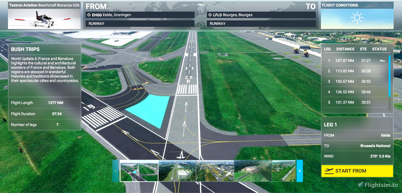 FS2020 World Update 4: France/Benelux for Microsoft Flight Simulator | MSFS