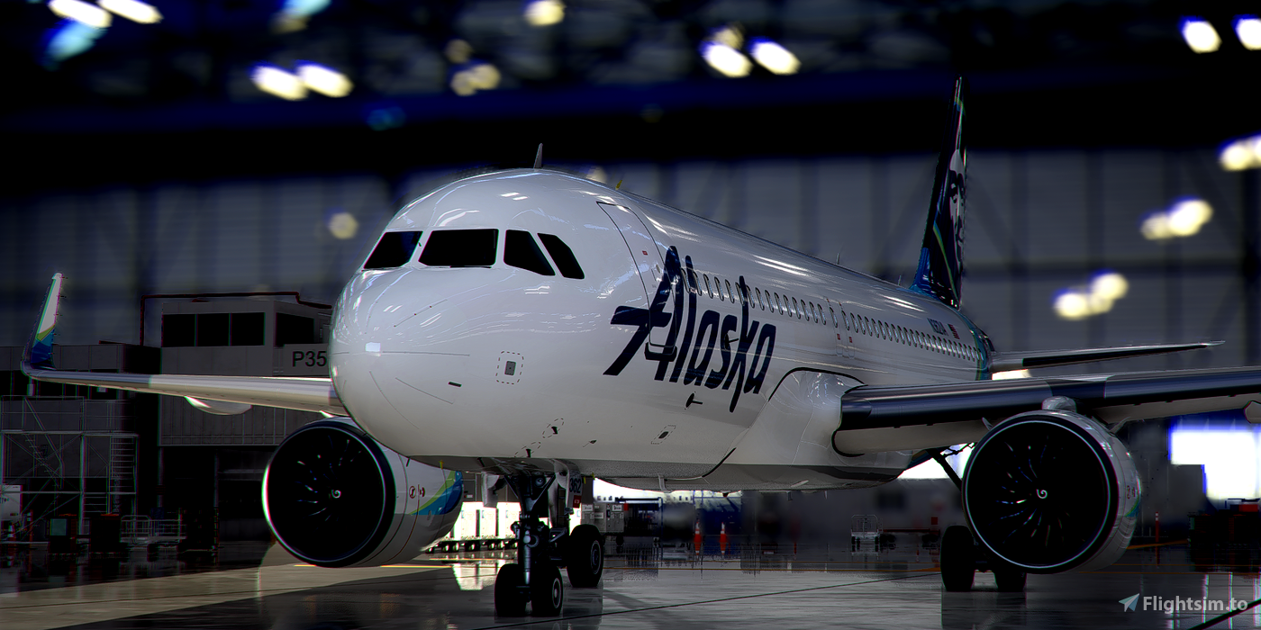 [A32NX] Airbus A320neo Alaska Airlines N362VA in 8k for Microsoft ...