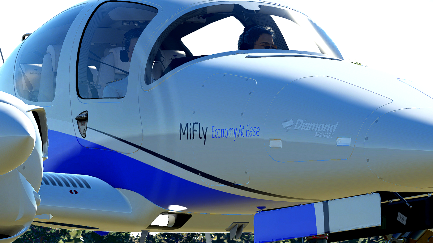 DA62 MiFly Alpha Livery [4k Textures] for Microsoft Flight Simulator | MSFS