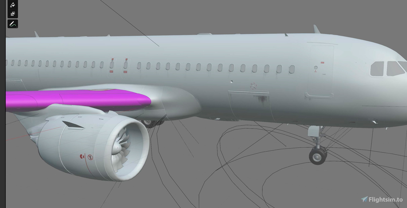 dirt overlay for 320 liveries for Microsoft Flight Simulator | MSFS