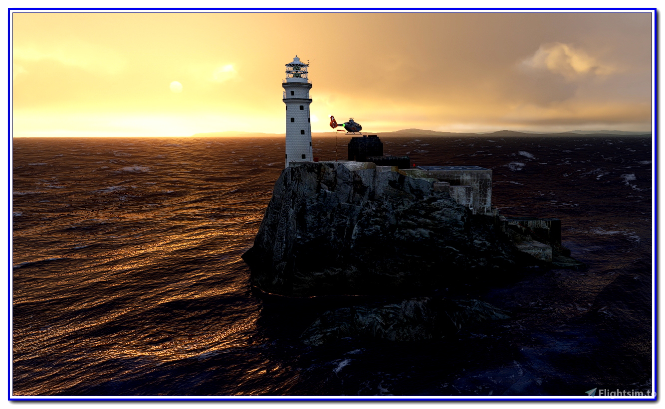 Fastnet Rock Lighthouse (Helipad) for Microsoft Flight Simulator | MSFS