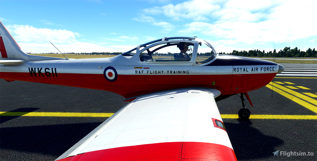 Piaggio P149 RAF Trainer for Microsoft Flight Simulator | MSFS