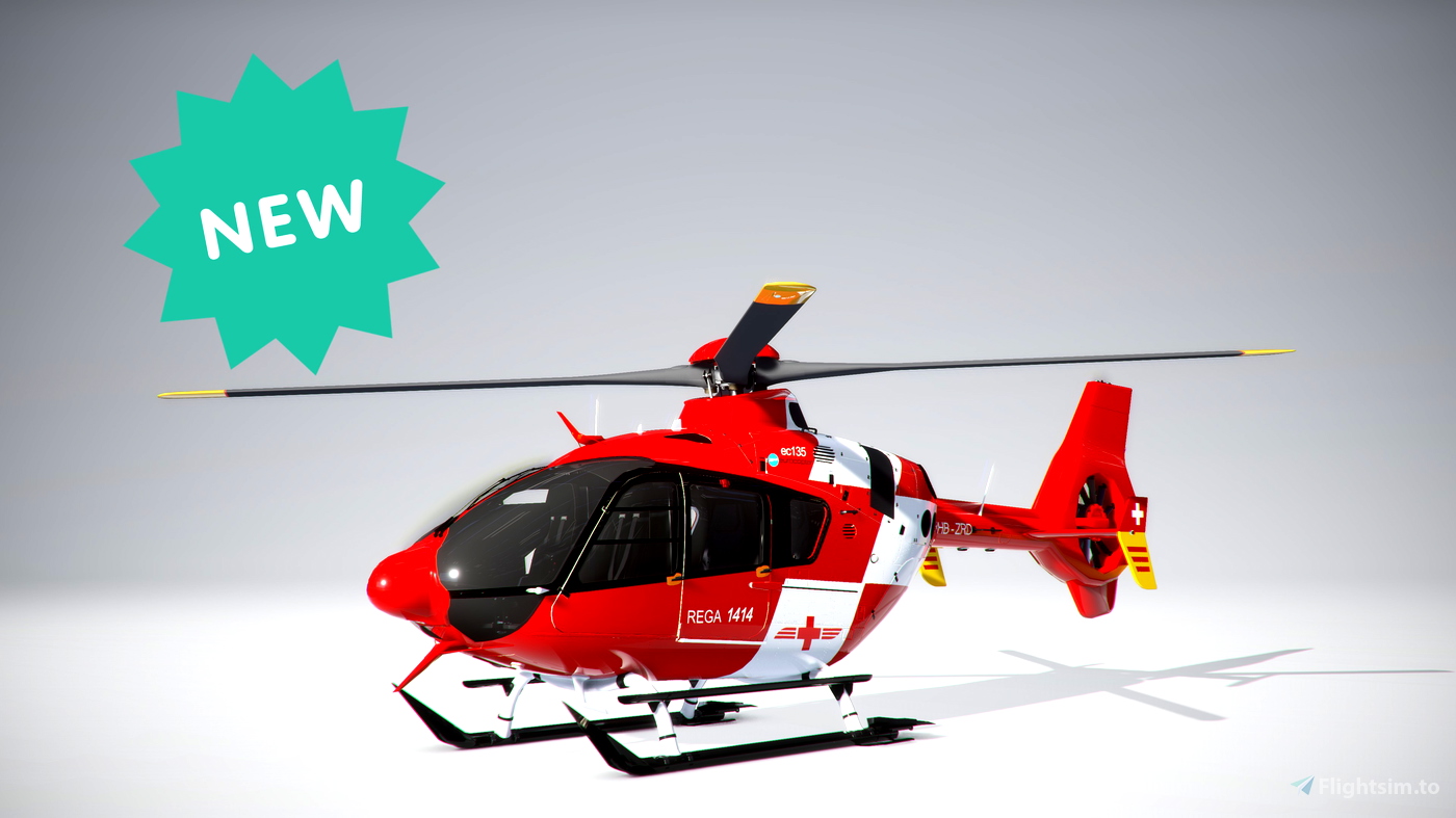 SWISS | REGA 3 IN 1 for Microsoft Flight Simulator | MSFS