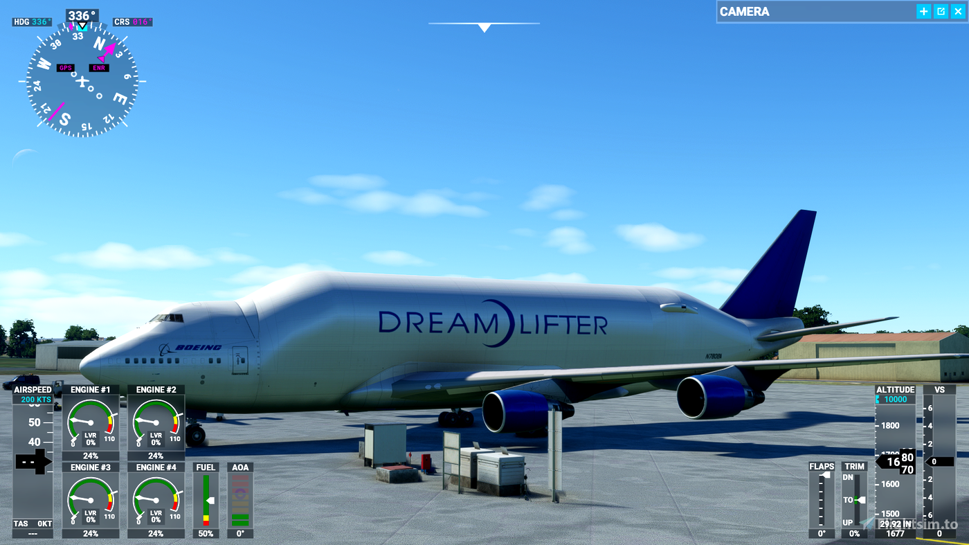 Converted Boeing 747-400LCF "Dreamlifter" (Working 747-8i Cockpit) per ...