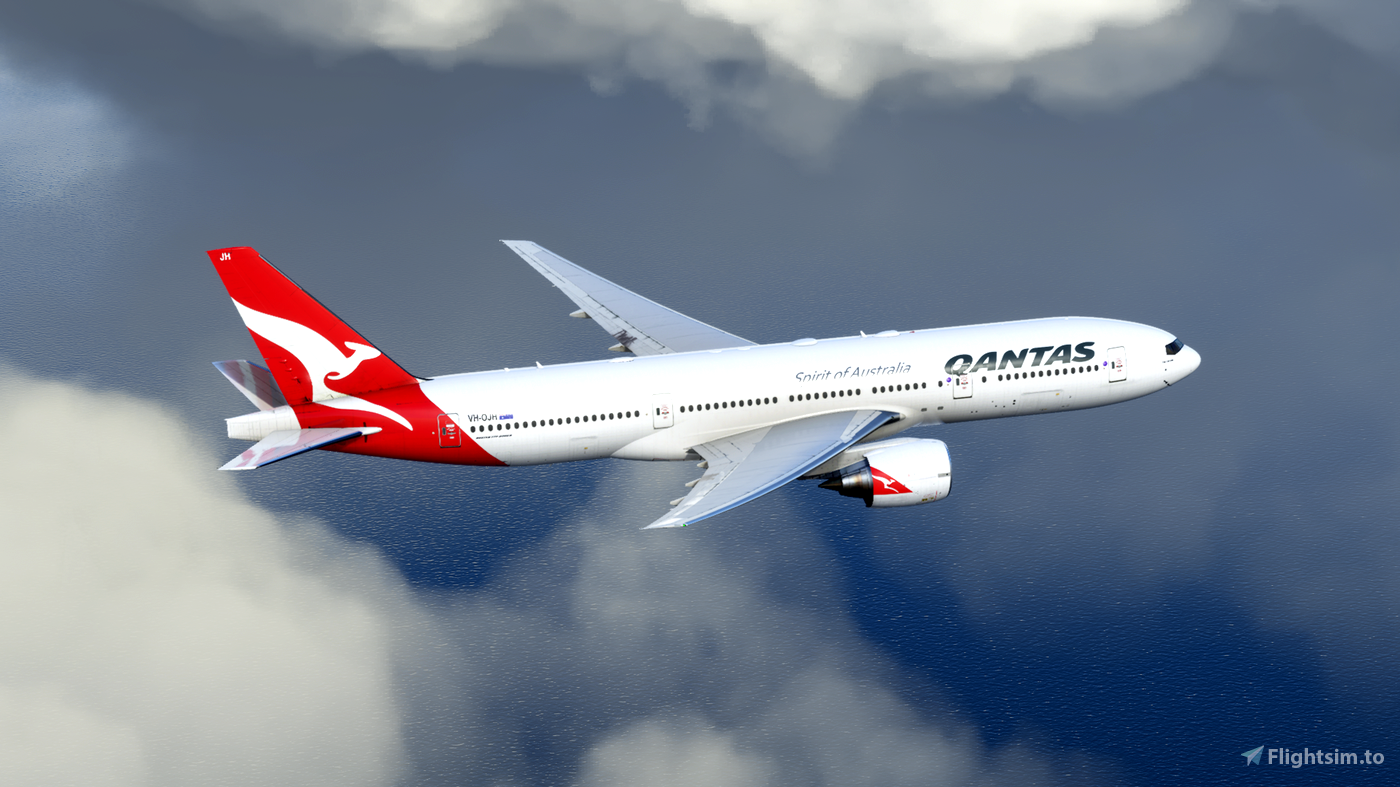 Captain Sim B777-200 Qantas for Microsoft Flight Simulator | MSFS