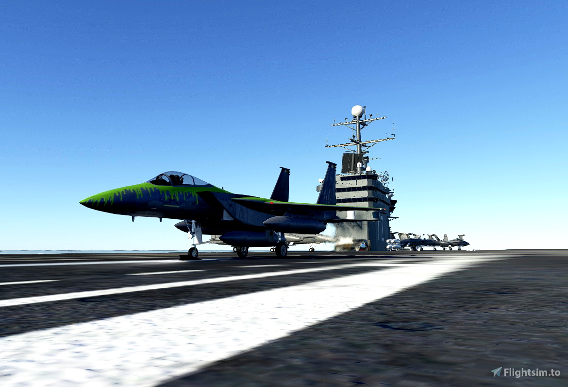 F-15C Slime Livery para Microsoft Flight Simulator | MSFS