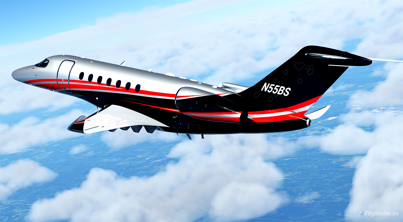 Cessna Citation Longitude N55BS for Microsoft Flight Simulator | MSFS