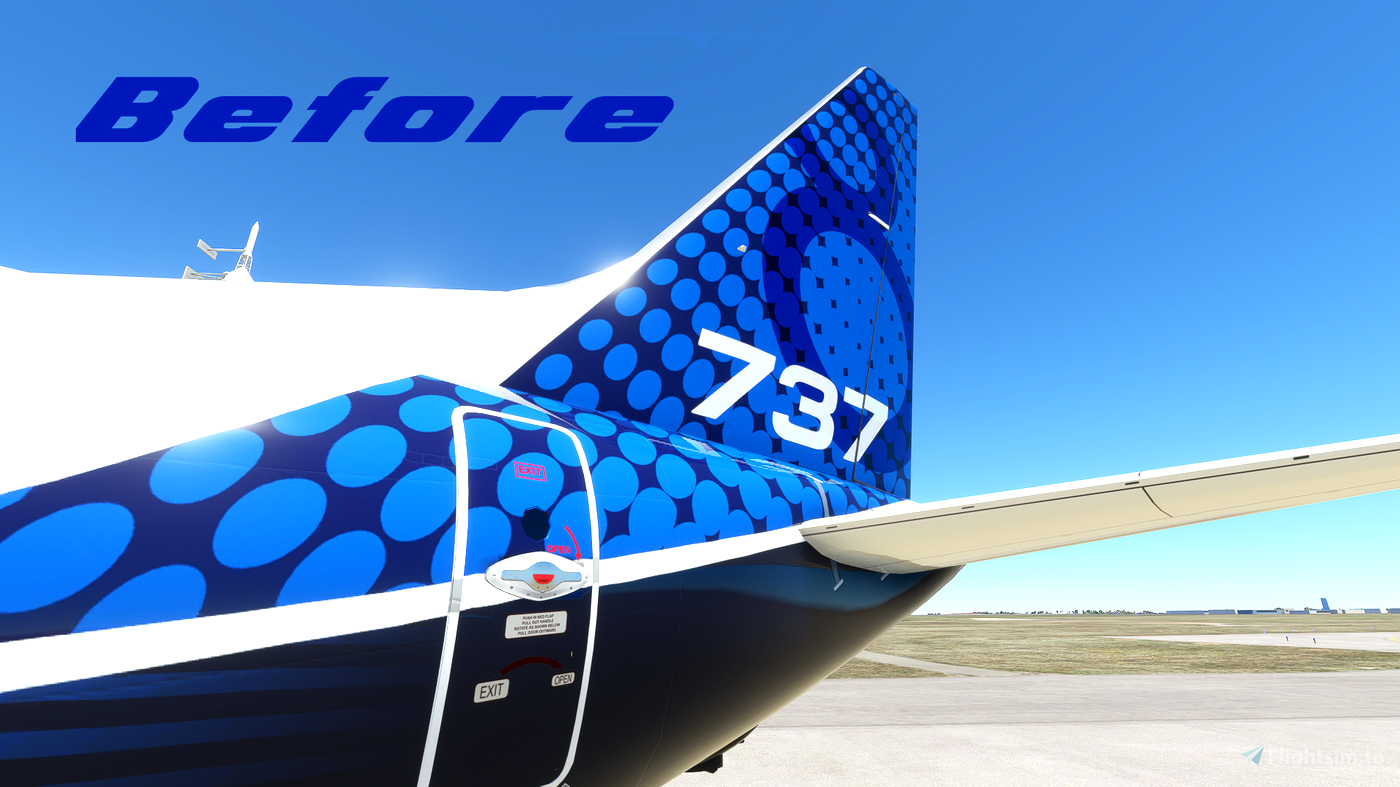 Improved House Livery Bredok3d Boeing 737 MAX 8 (100 Years of Boeing ...