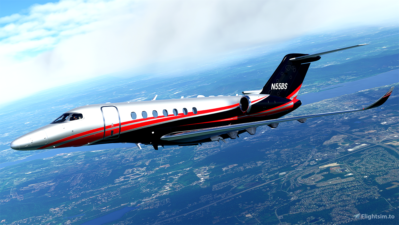 Cessna Citation Longitude N55BS for Microsoft Flight Simulator | MSFS