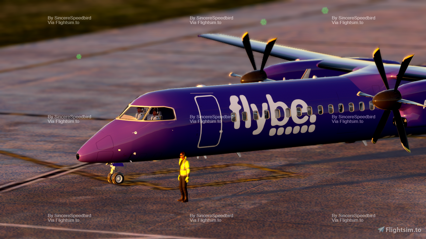 Flybe Purple | Dash8 Q400 for Microsoft Flight Simulator | MSFS